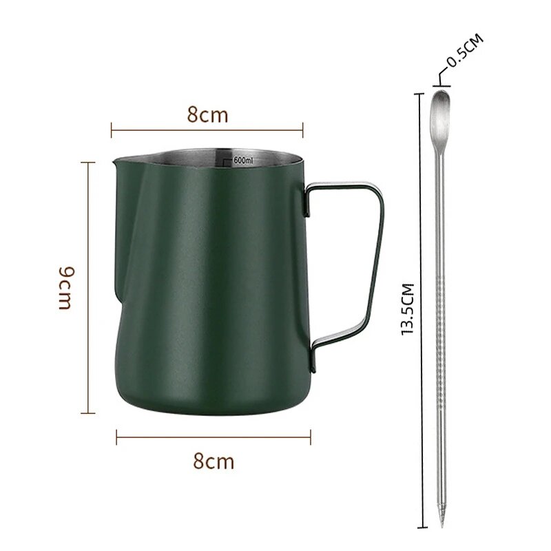 Кувшин для молока Green 350ml, нержавеющая сталь