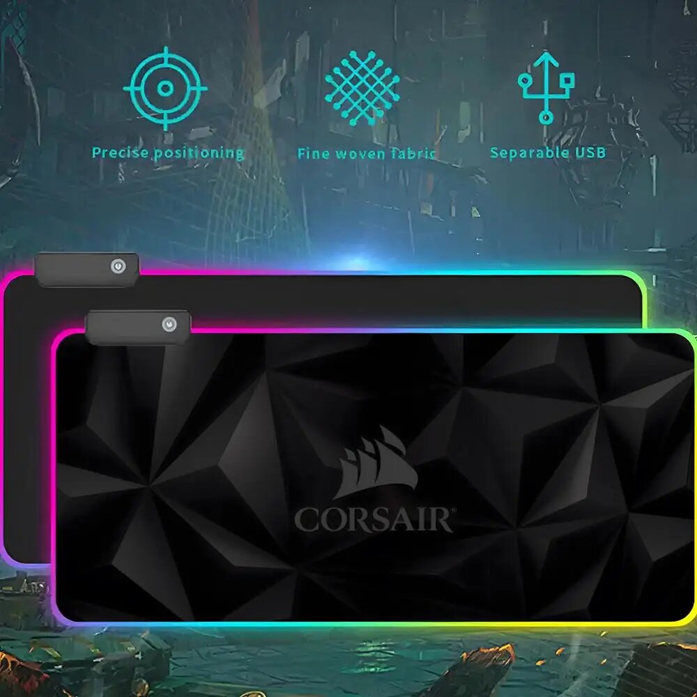 CORSAIR Comtuper RGB, черный коврик для мыши BLACK6