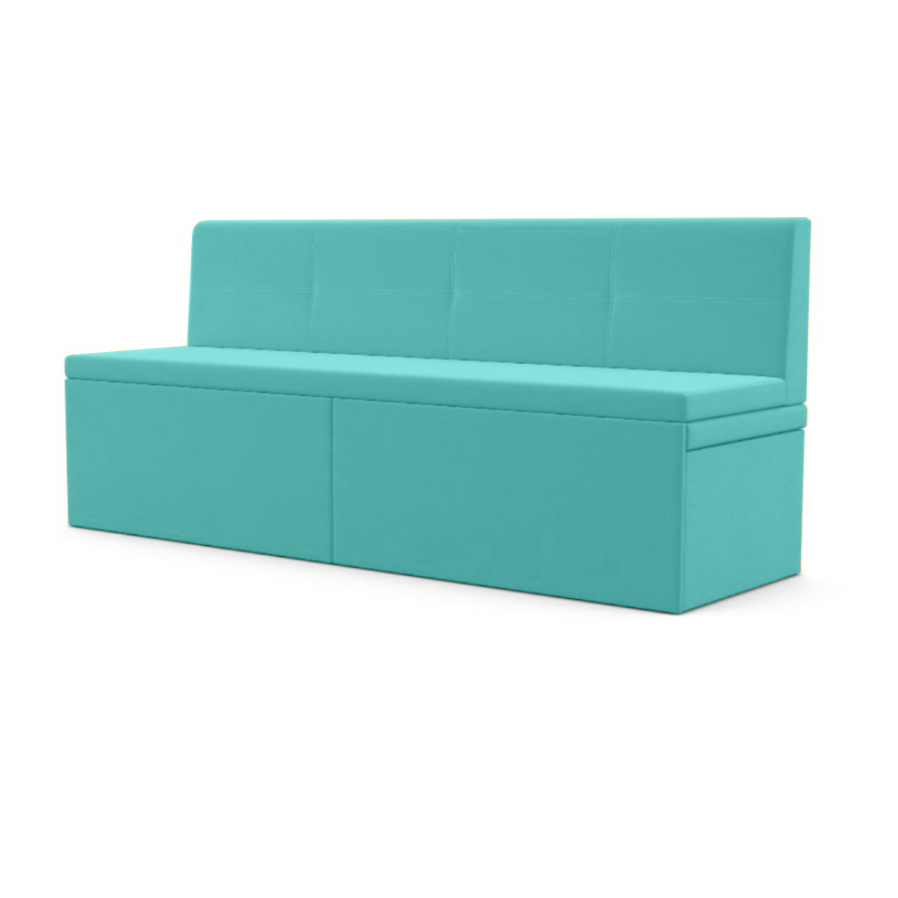 Диван-кровать Лего фокус- мебельная фабрика 186х58х83 см рогожка бирюзовая