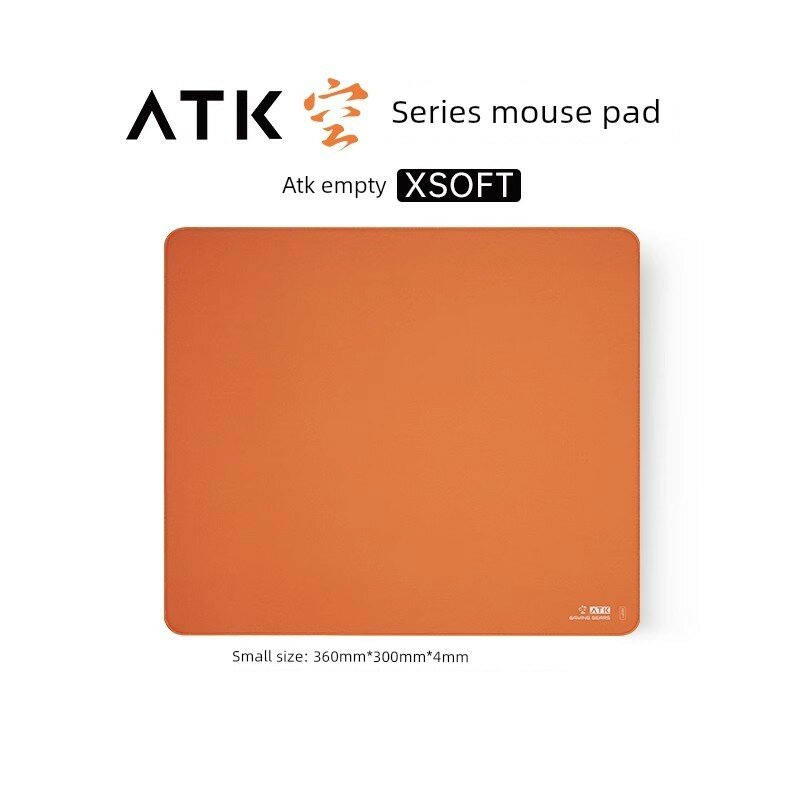 ATK Air коврик для мыши с ПУ основой, оранжевый цвет, малый размер для игр и работы