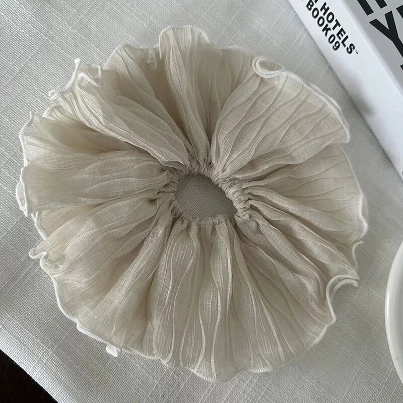 Резинка для волос белая rice white, 10 шт.