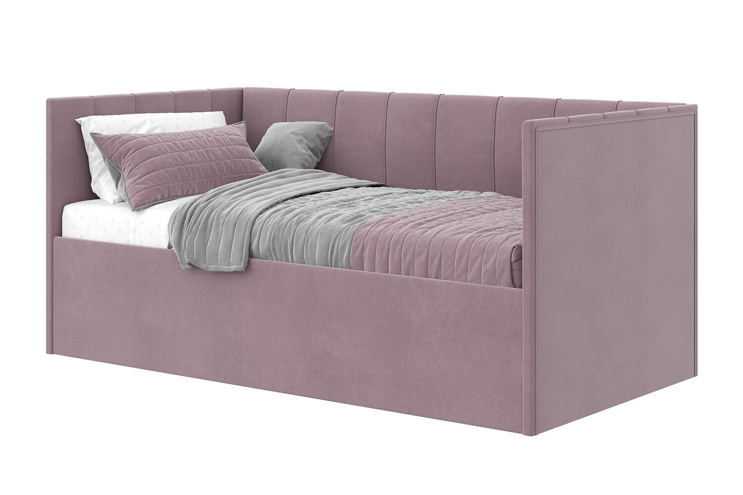 Кровать односпальная Hoff Мика 80х160 см основание, подъёмный механизм, цвет розовый