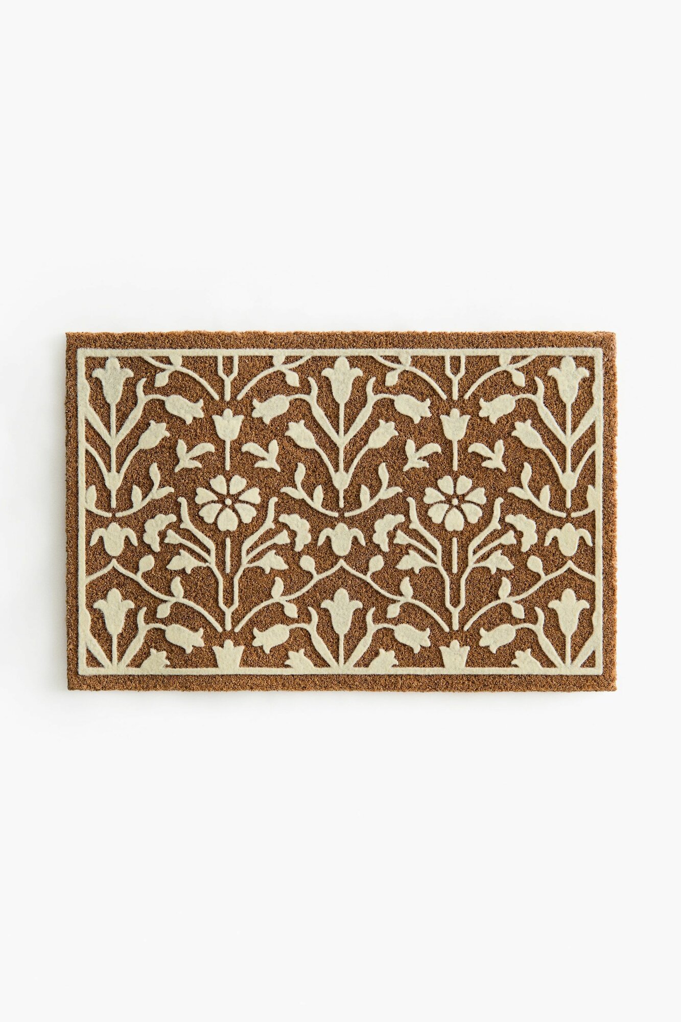 Придверный коврик из кокосового волокна с принтом H&M Цвет: Коричневый/Узорчатый 45х70 см