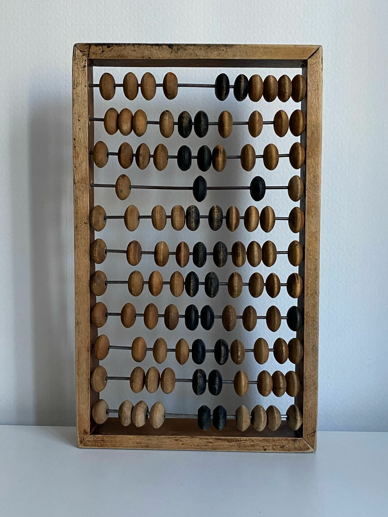 Канцелярия винтаж. Счеты бухгалтерские. Большие. СССР. Дерево. 11-ти прутковые.