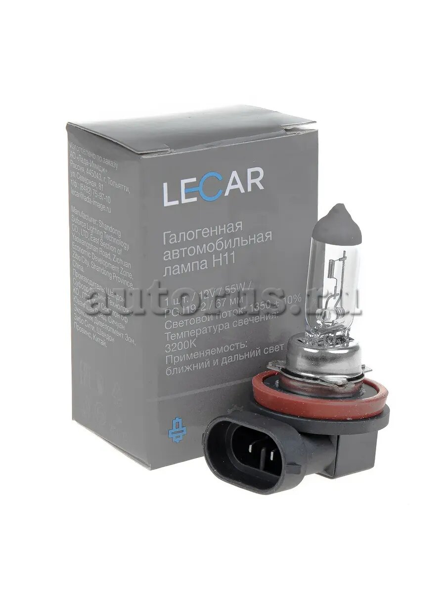 Лампа 12V H11 55W PGJ19-2 Standard 1 шт. картон