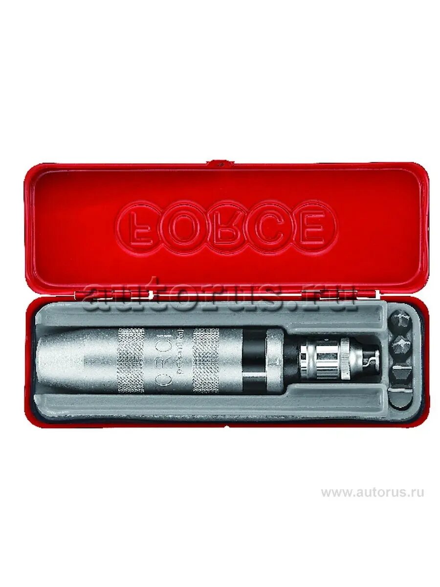 Отвертка ударная с битами PH и SL 6пр FORCE 5064