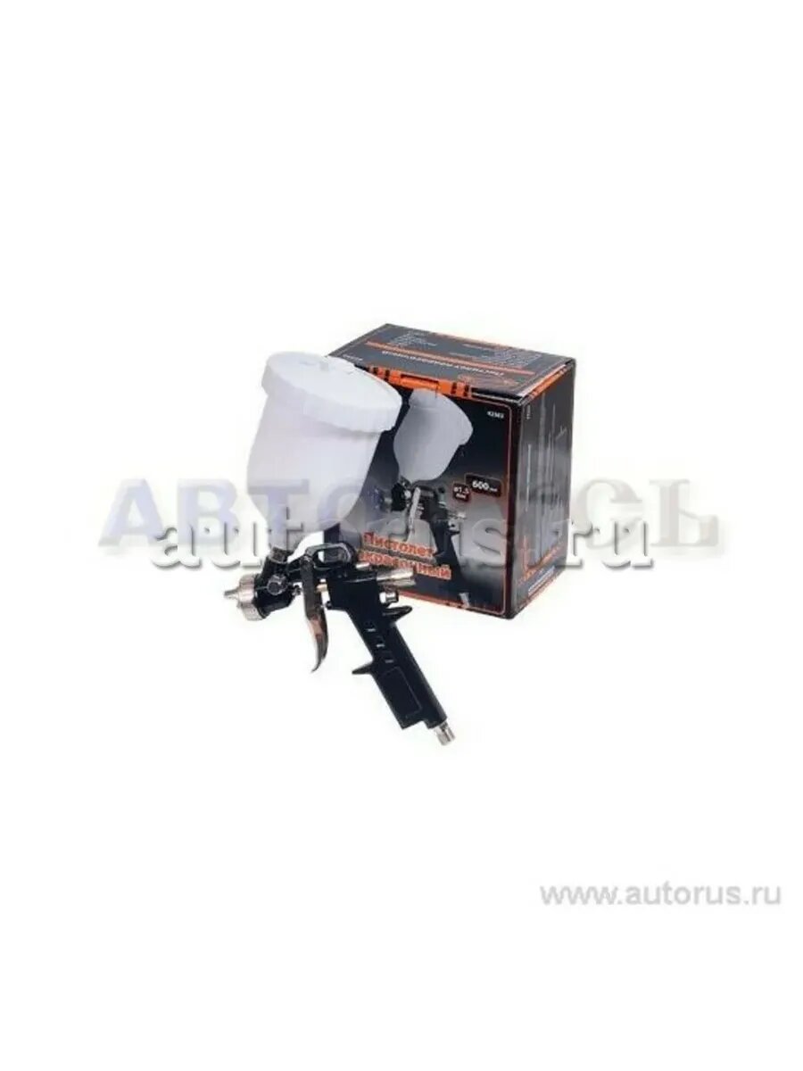 Краскопульт 1,5 мм . с верхним бачком 600 мл. АвтоDело 42362