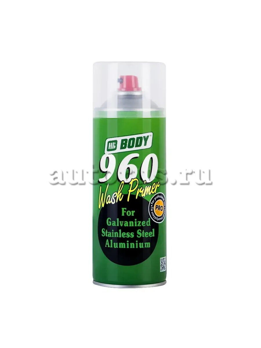 Грунт аэрозольный wash primer кислотный 2к 0.4 л. BODY 960 5
