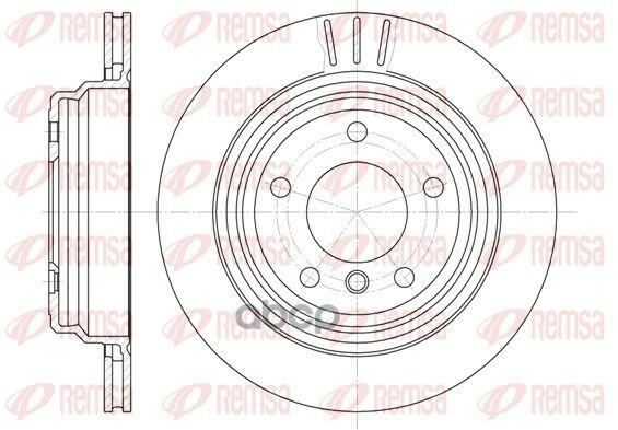 6588.10 диск тормозной задний! BMW E39 2.3-4.0 M51/M52/M54 95> Remsa арт. 658810