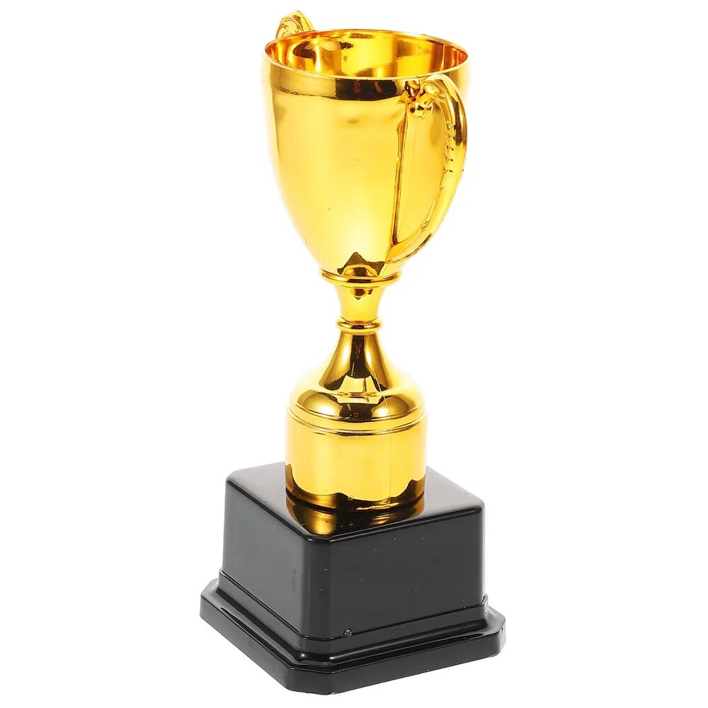 Пластиковый миниатюрный золотой призовой кубок для детей