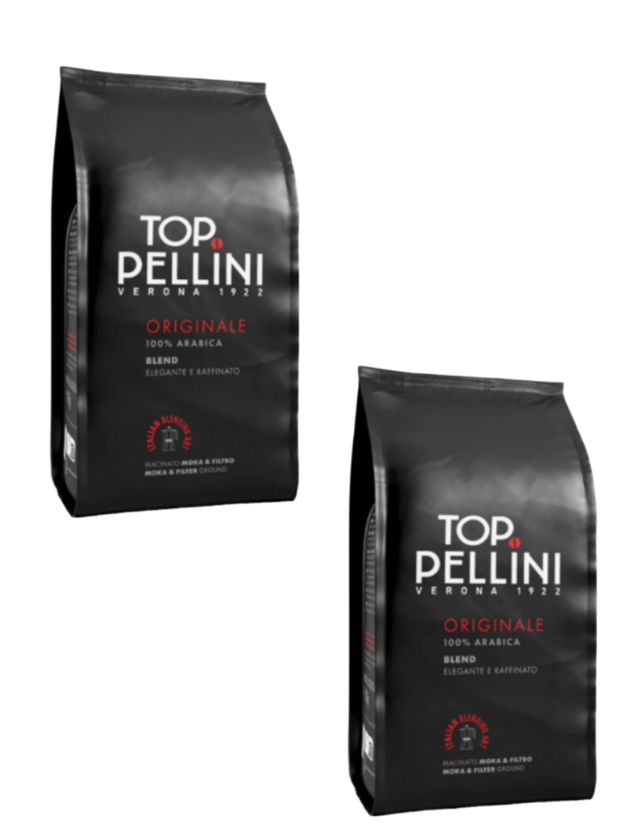 Pellini Top Originale кофе молотый 185 г пакет (упаковка 2 шт)