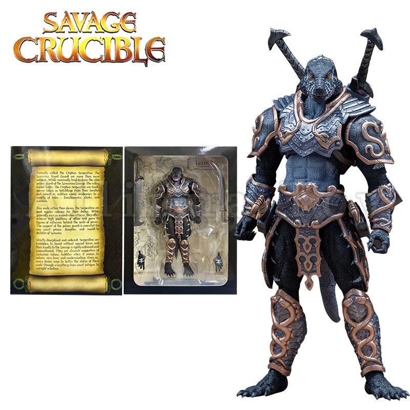 Экшн-фигурка Savage Crucible Lemurian Royal Guard 7"