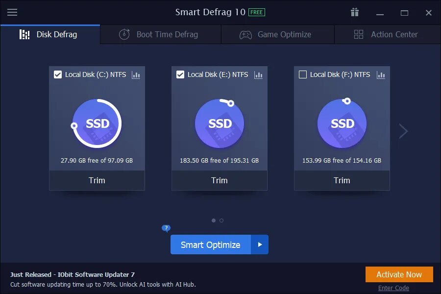 IObit Smart Defrag 10 Pro Key (1 Year / 1 PC) | купить цифровой ключ для активации в России
