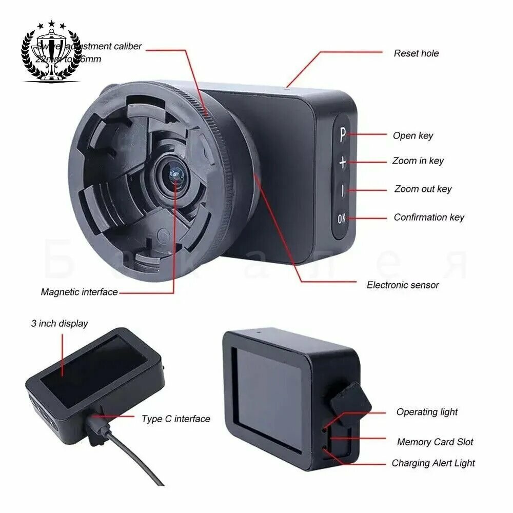 GM Астрономическая Камера 3 Дюйма 4K С Цветным Дисплеем Для Телескопов И Наблюдений