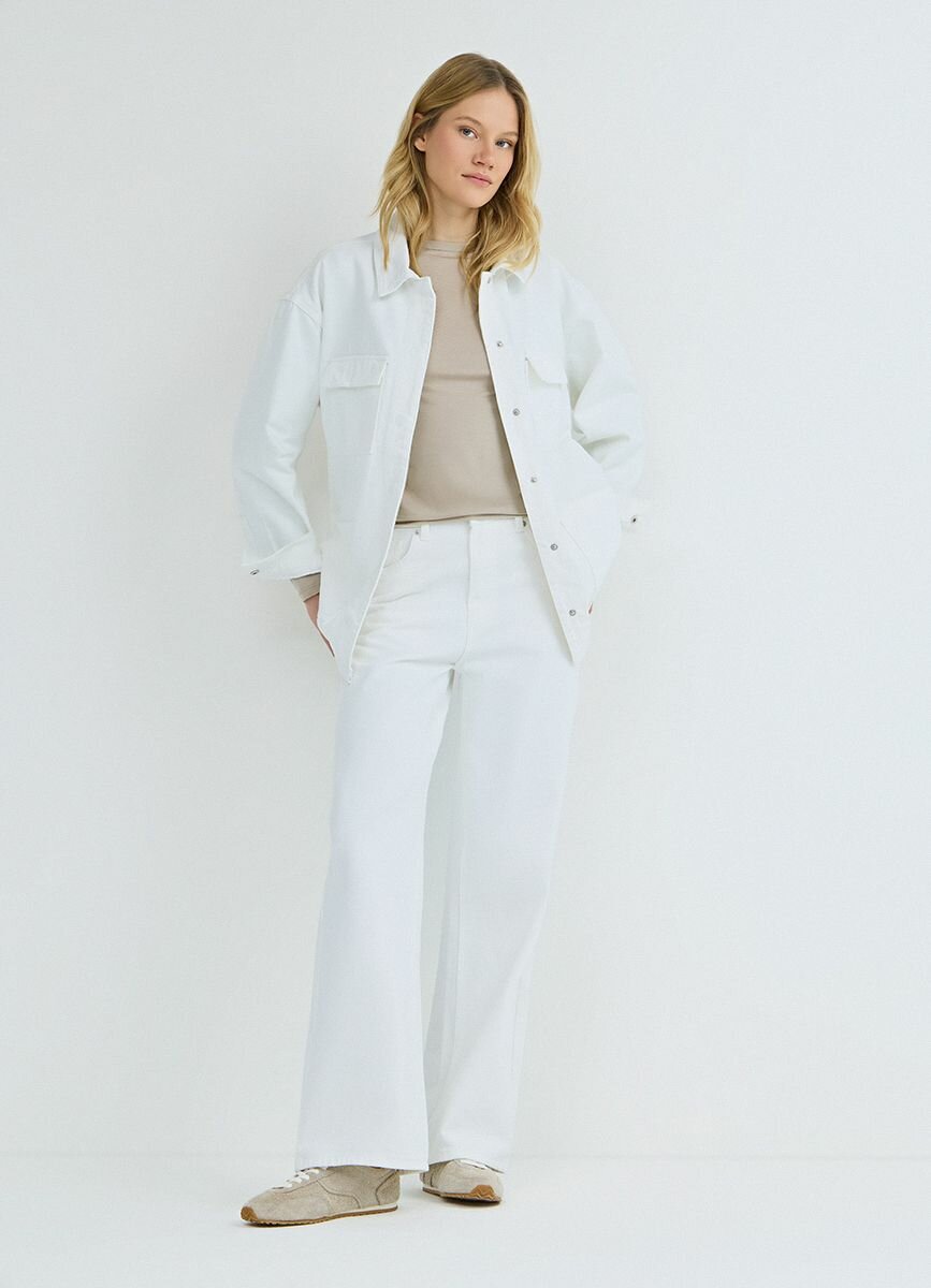 Джинсы широкие 