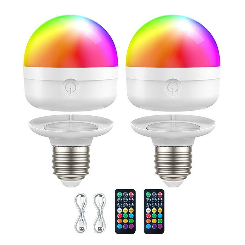 Перезаряжаемая, съемная, управляемая дистанционно лампочка с магнитной USB-зарядкой, тремя режимами цветовой температуры, таймером, настольная лампа, ночник.