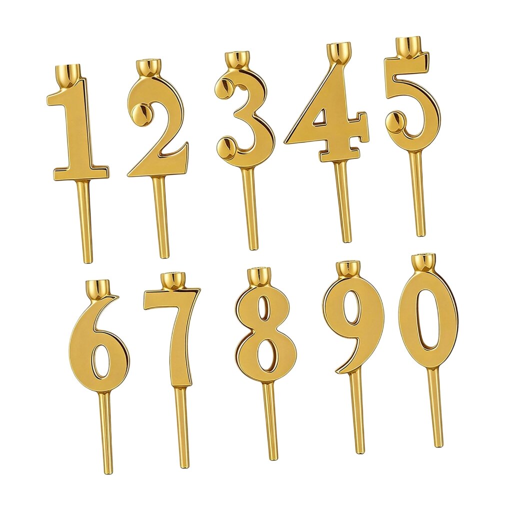 Цифровой Подсвечник Для Торта с Цифрами Для Дней Рождения, Юбилеев И Важных Дат