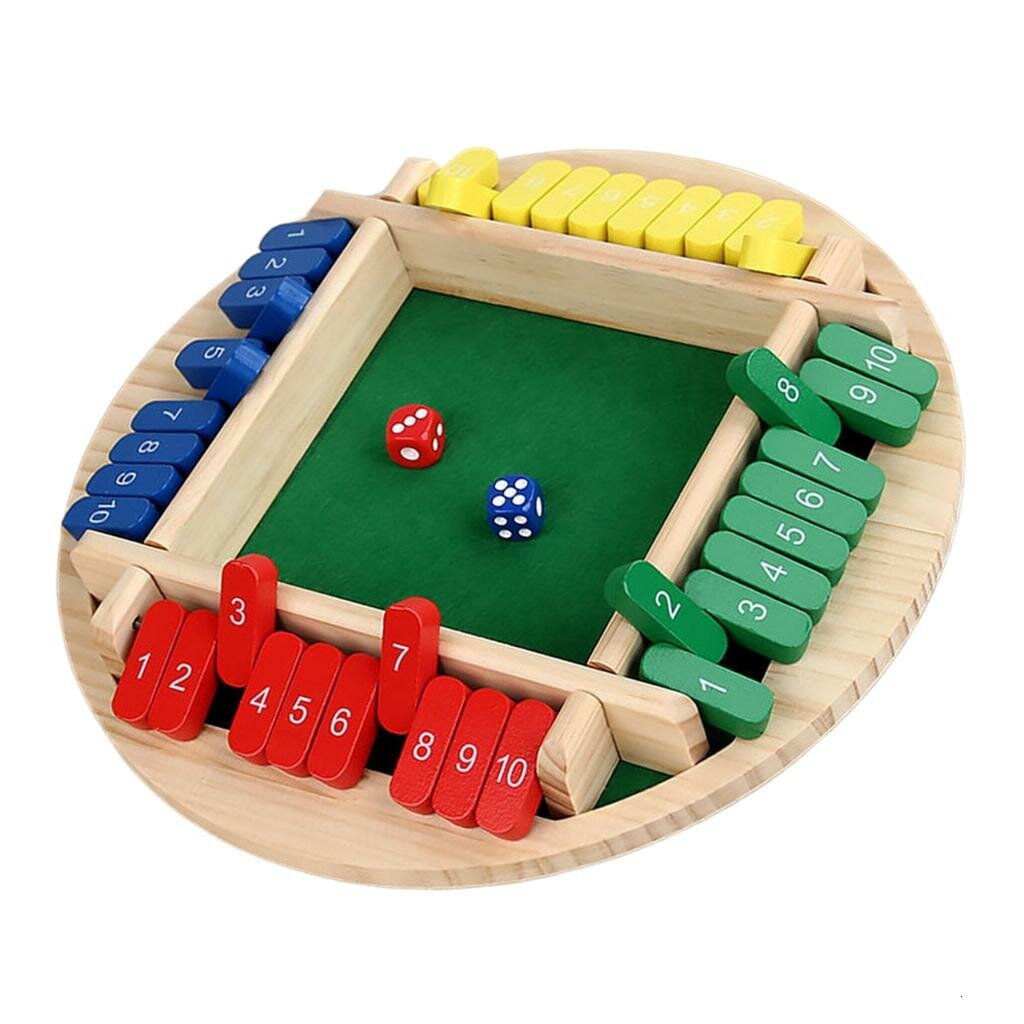 Деревянная игрушка «Двойные ставни», Четыре цвета