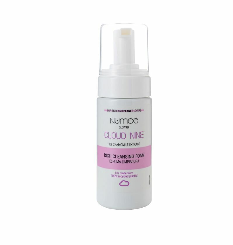 NUMEE Пенка для лица очищающая Glow Up Cloud Nine Rich Cleansing Foam, 100 мл