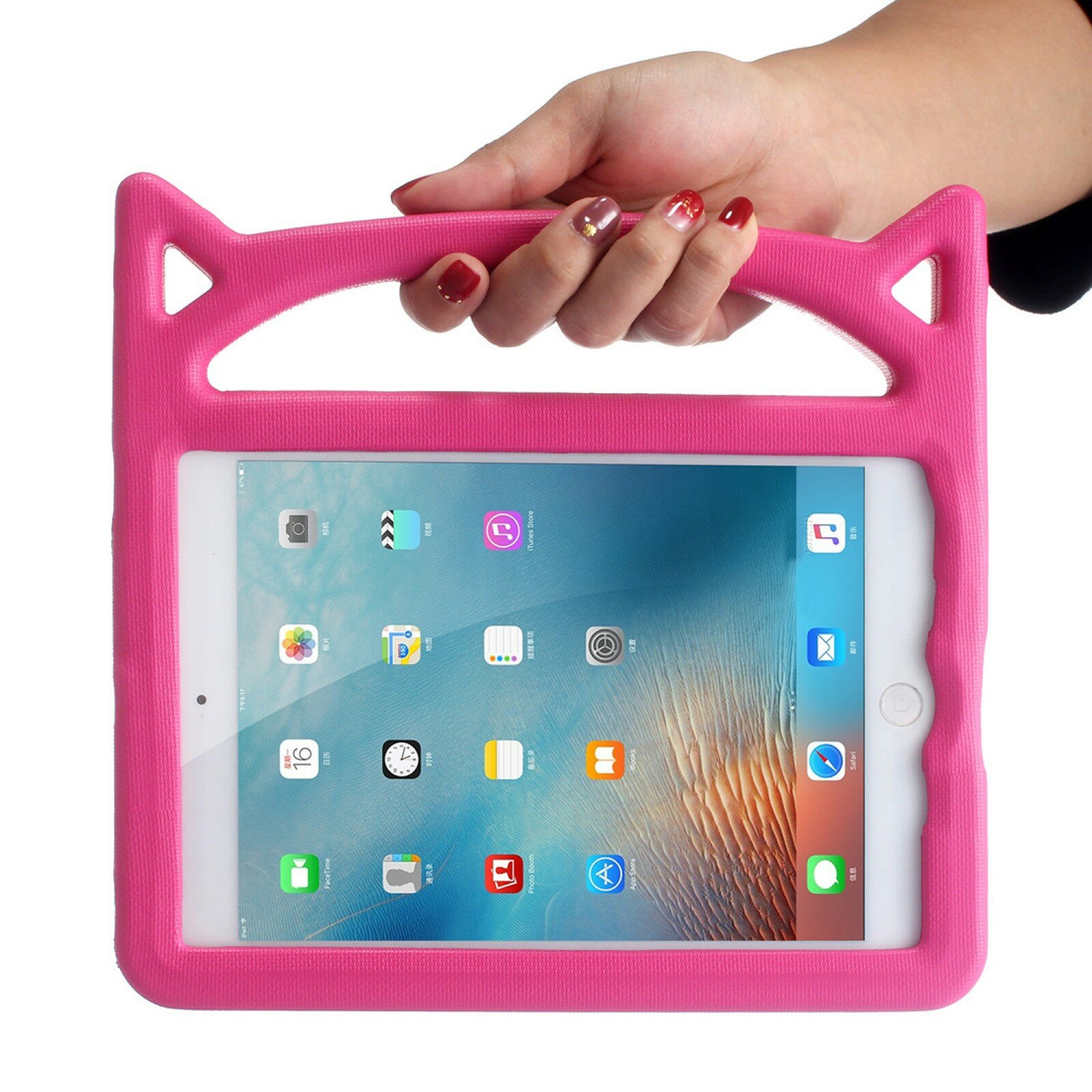 Чехол MyPads бампер-пенал для iPad Air 4 и Air 5 10.9 с ручкой и подставкой розовый