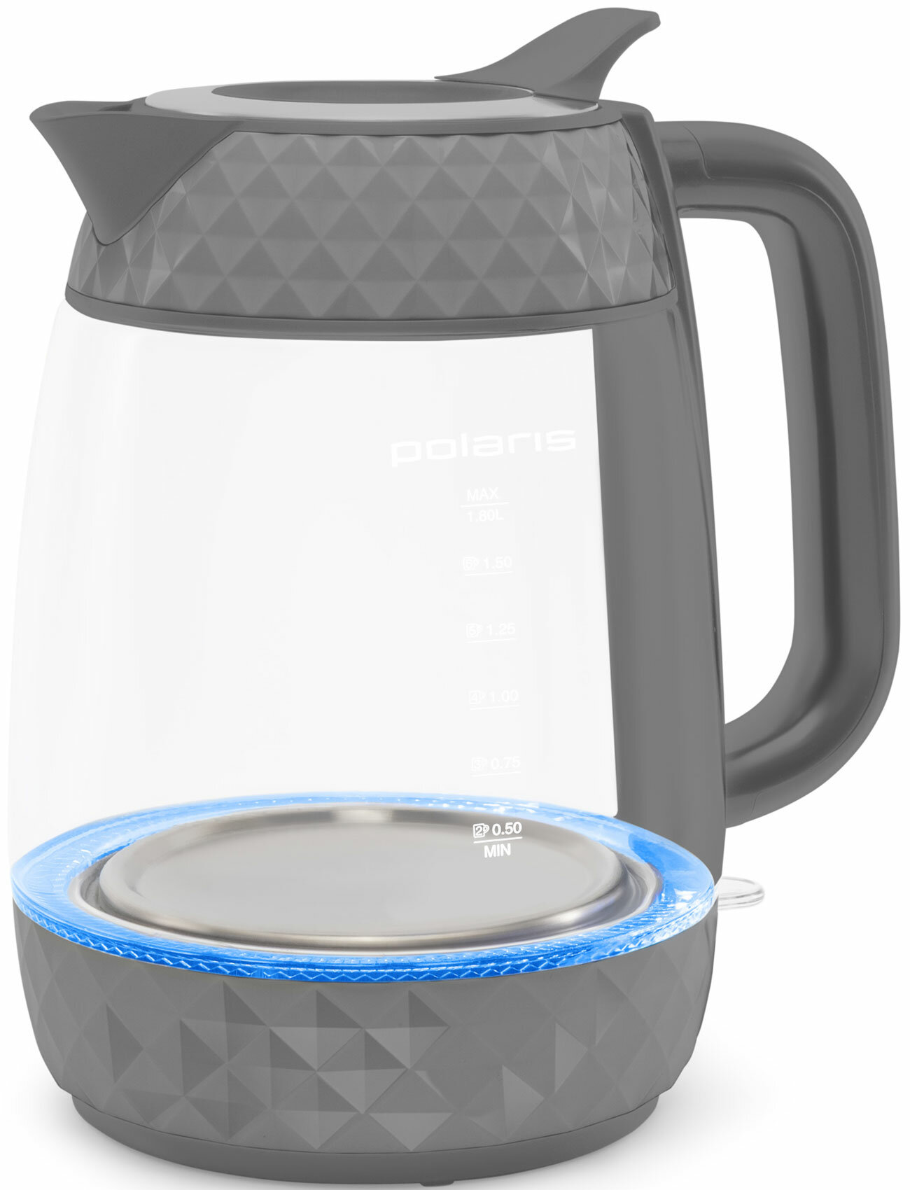 Чайник электрический Polaris PWK 1809CGL Water Way Pro, графитовый