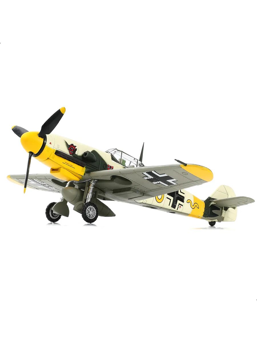 Металлическая модель Bf-109 1/72, камуфляж, истребитель