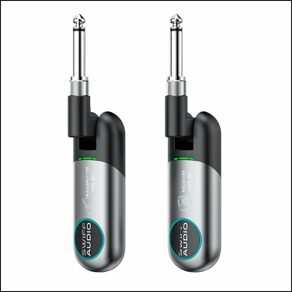 SWIFF Audio WS-80 Беспроводная гитарная система Передатчик и приемник для электрогитары Бас Встроенная перезаряжаемая литиевая батарея