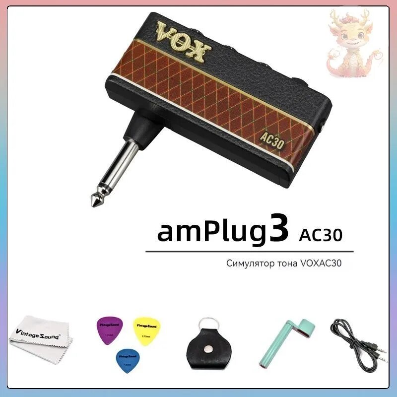 VOX AC30 гитарный усилитель для электрогитары, портативный, черный — фото 1
