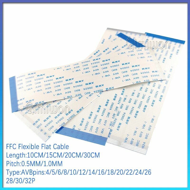 Плоский кабель FFC FPC 24Pin 1.0MM Forward Direction 10CM