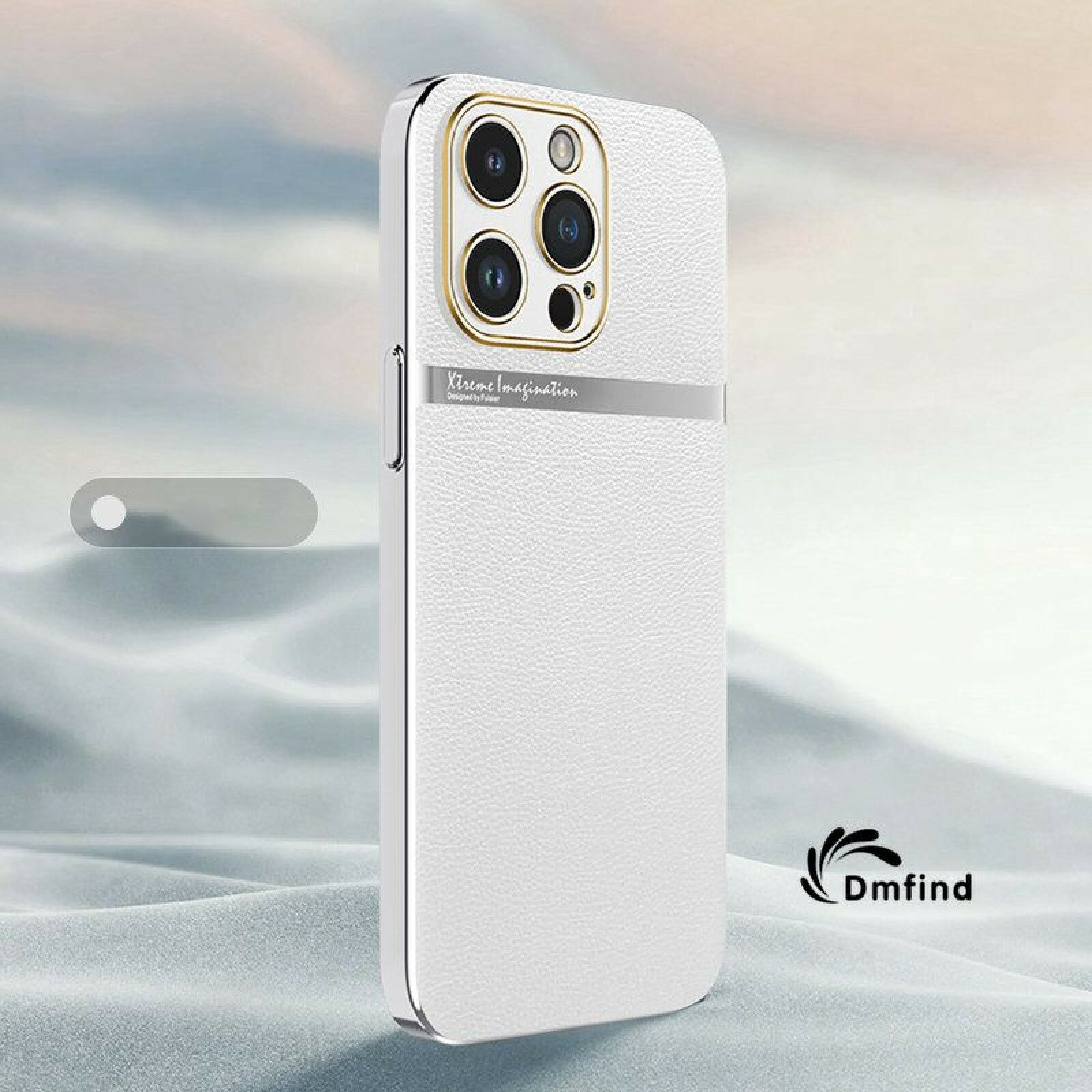 Чехол MyPads из роскошной кожи для iPhone 14 Pro Max белого цвета с защитой от царапин и ударов