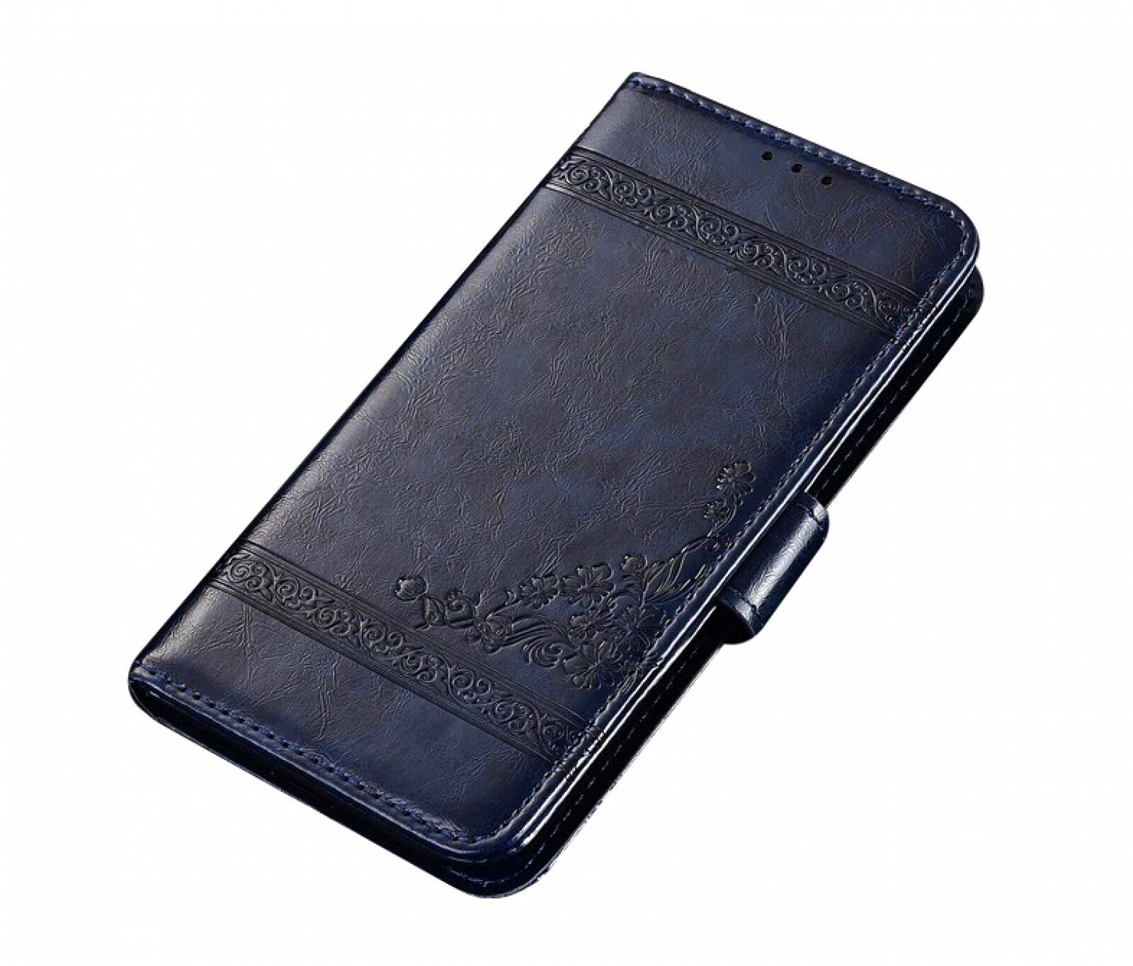 Чехол-книжка MyPads для iPhone 6/6S 4.7 с мульти-подставкой, застежкой и визитницей, синий