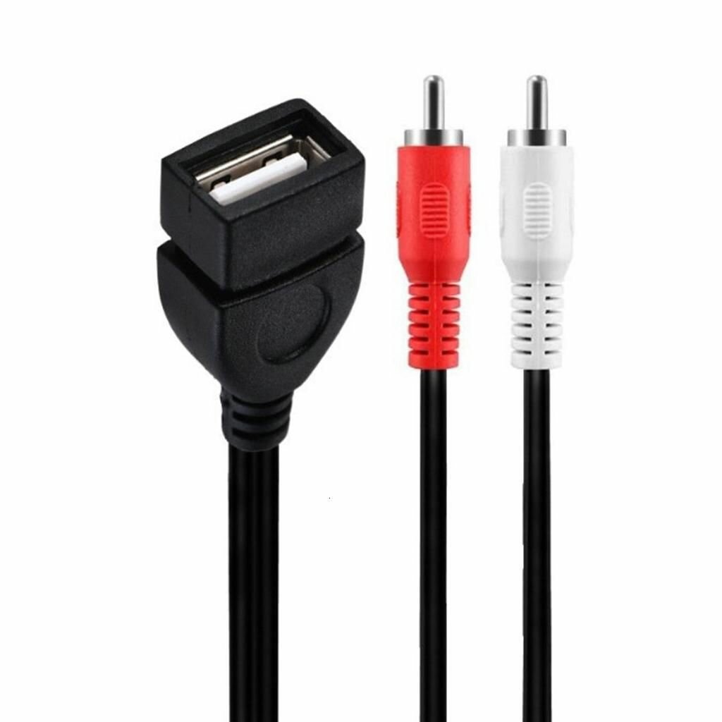 USB 2.0 2 RCA адаптер, 0.3m — фото 1