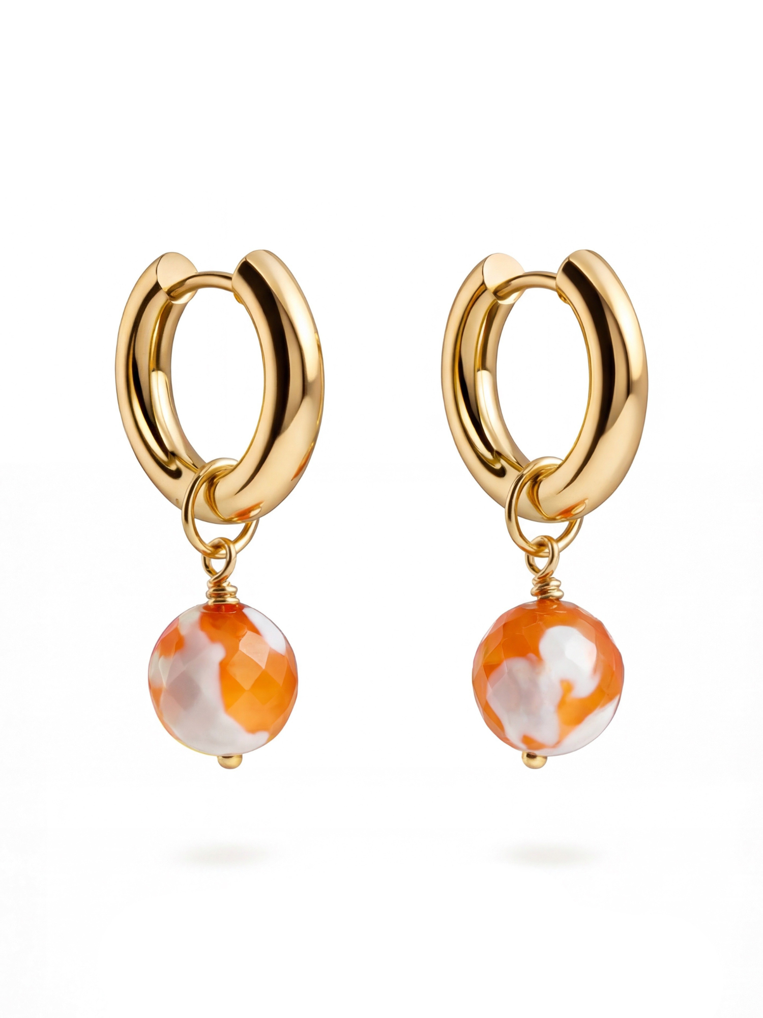 Серьги конго, агат