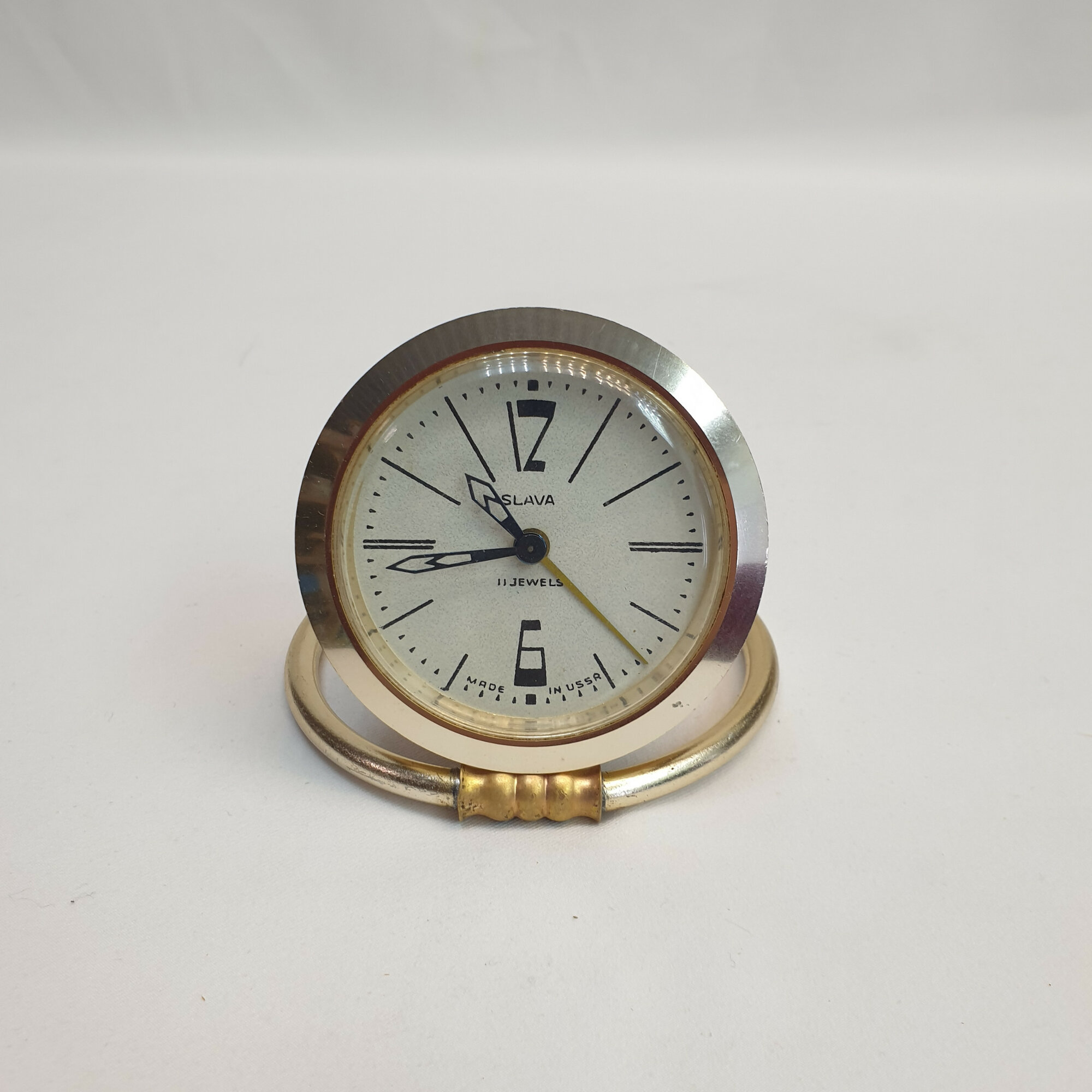 Часы механические "Слава", металл, рабочие. СССР