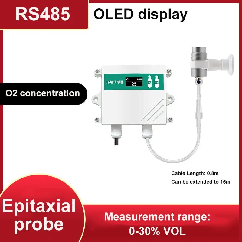 Промышленный датчик кислорода RS485 OLED Extension 485