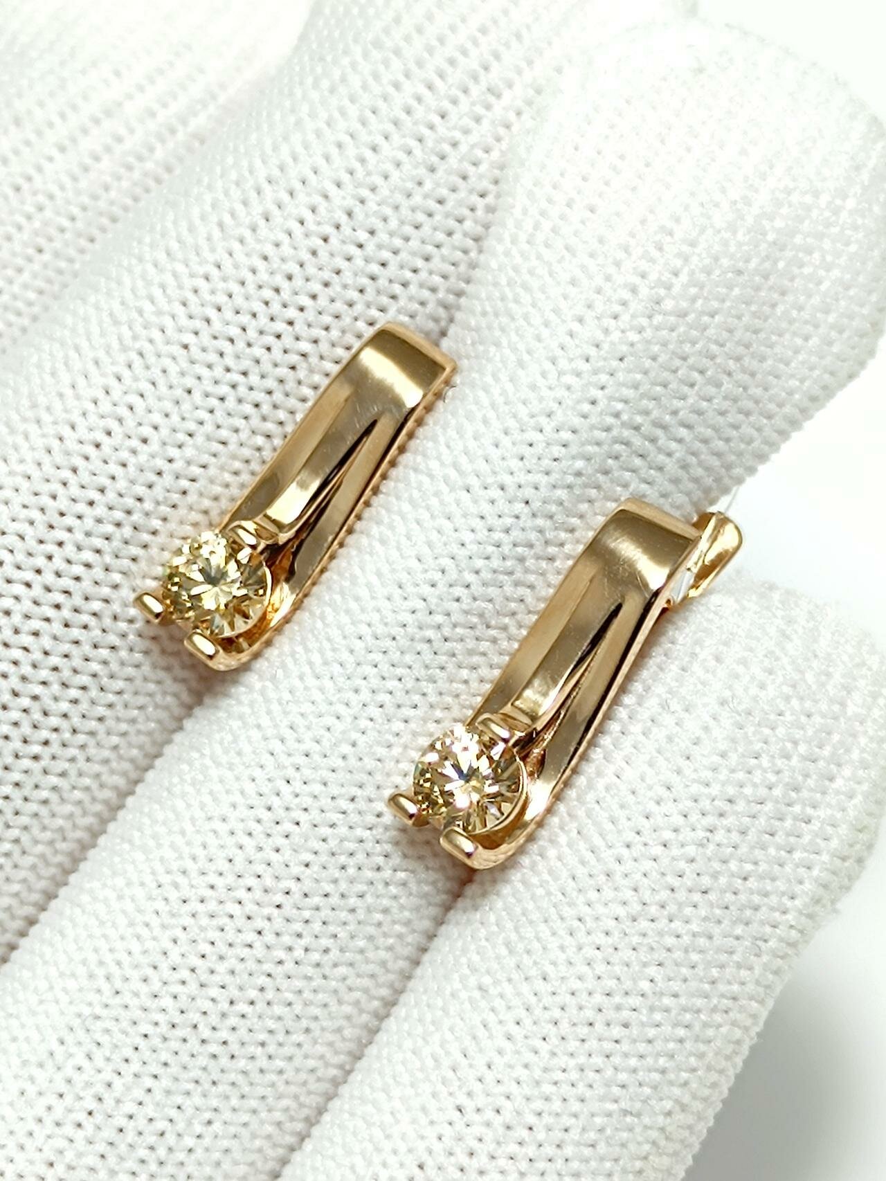 Серьги Златоместо, красное золото, 585 проба