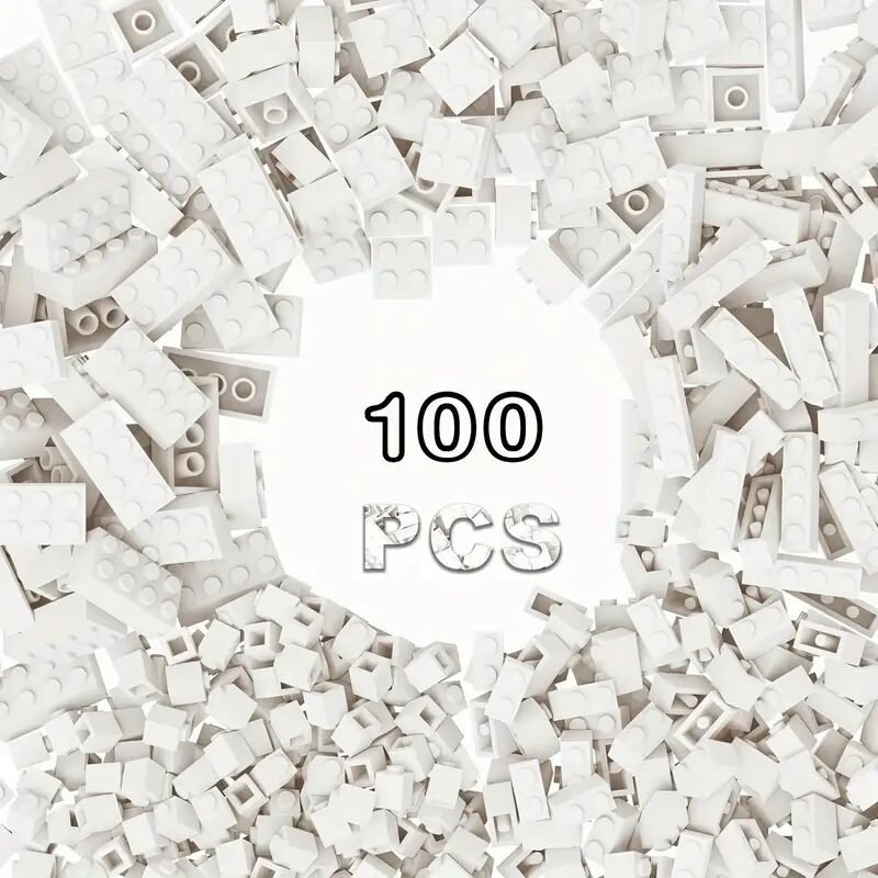100 классических строительных блоков, креативная развивающая игрушка строительные блоки, подходит для детей старше 6 лет