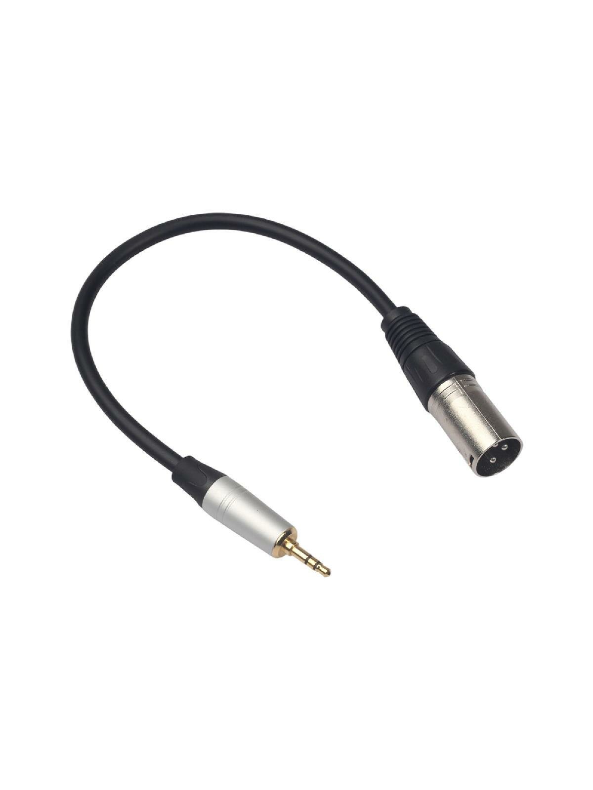 Звуковой Кабель Микрофона Адаптер Шнура 3,5 мм от Штекера к Звуковому Кабелю XLR Конвертер для Передачи Сигнала Микрофонного Разветвителя