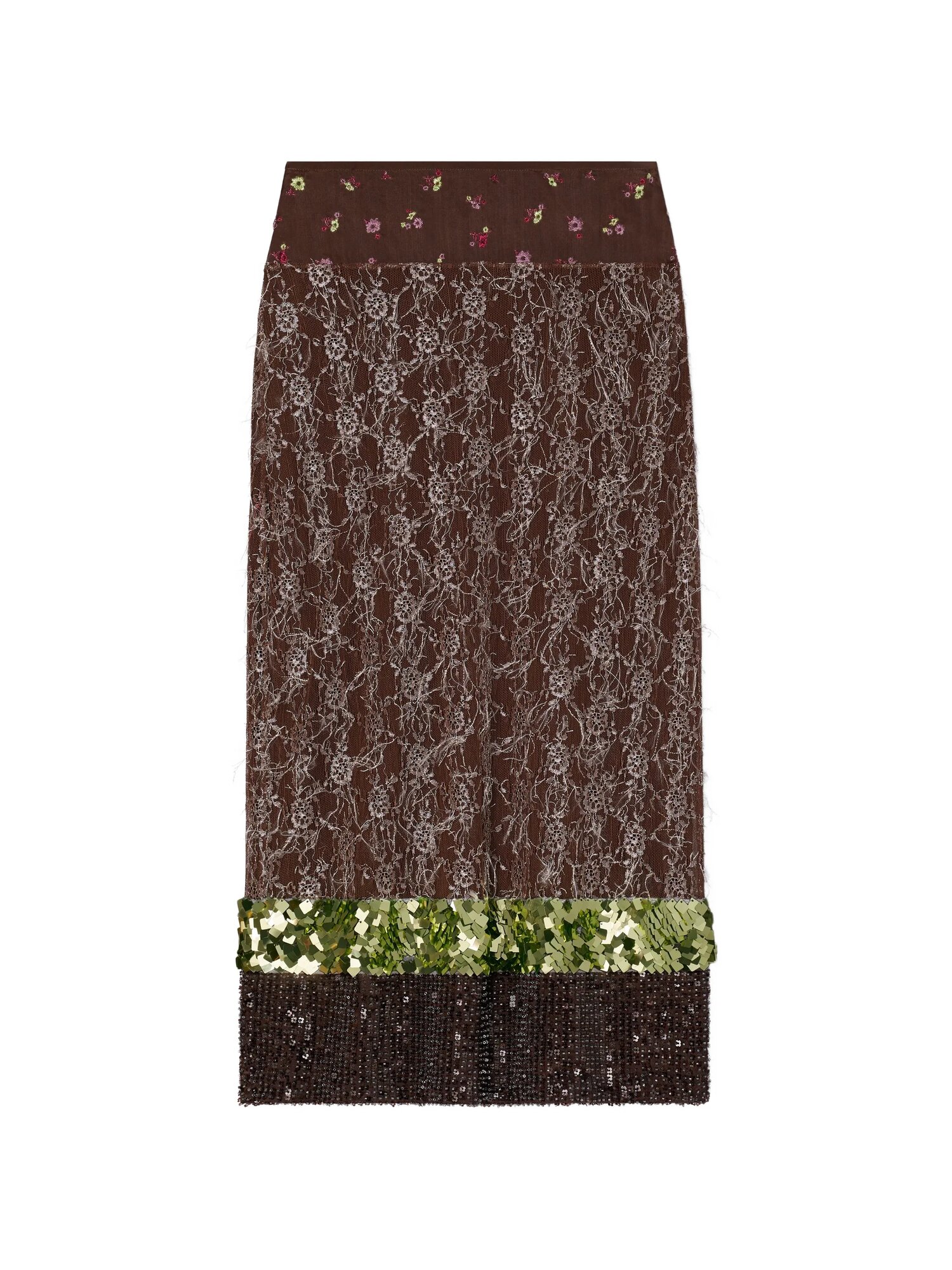 Юбка Embellished lace skirt