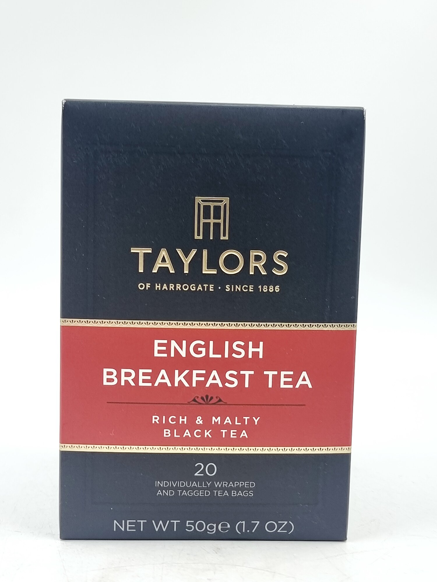 Чай черный TAYLORS Taylors English Breakfast черный 20 пакетиков 50 г (Великобртания)