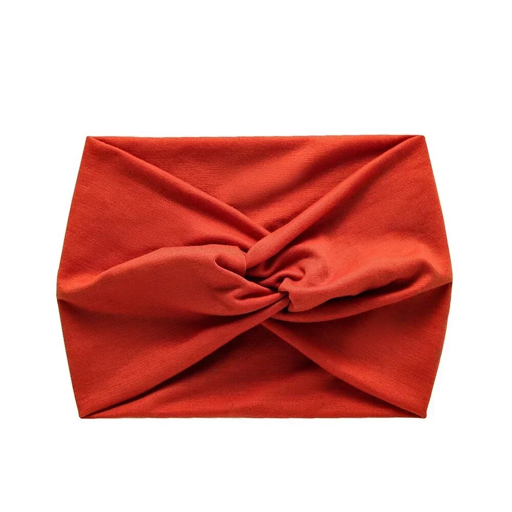 Эластичная спортивная повязка на голову Polyester Красный, Orange red