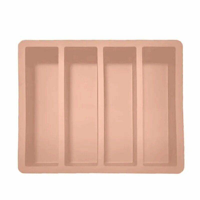 Форма для льда Food, силикон, 14.5 см x 17.5 см х 3,5 см, розовый цвет — фото 1