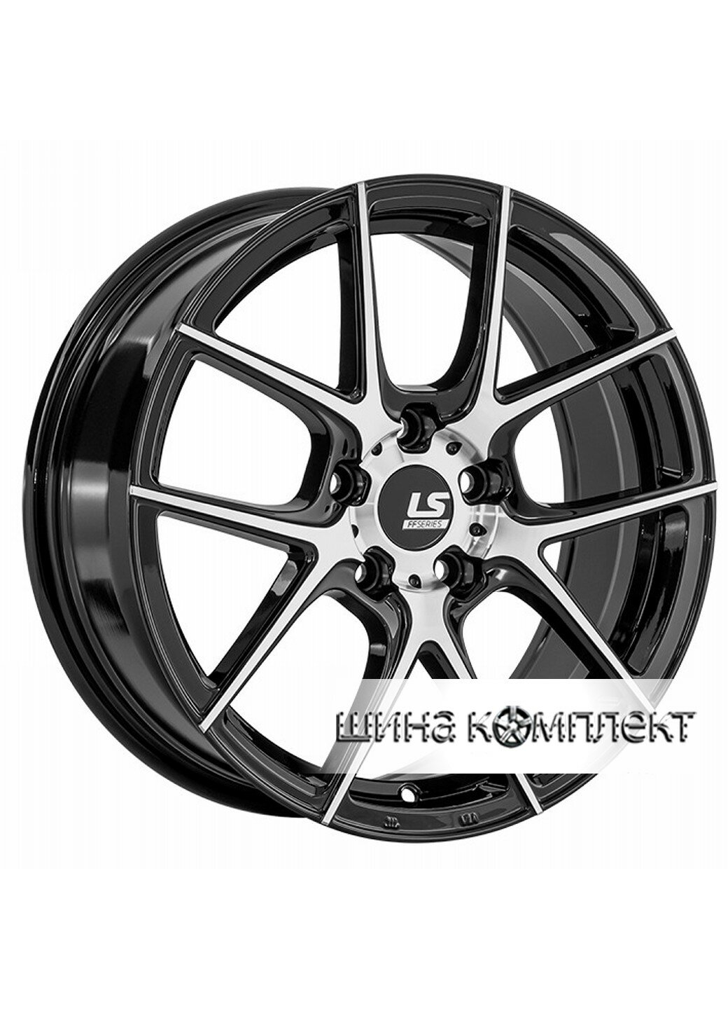 Колесный диск LS FlowForming RC06 7,5x17 5x114,3 ET40 67,1 BKF литой для автомобиля
