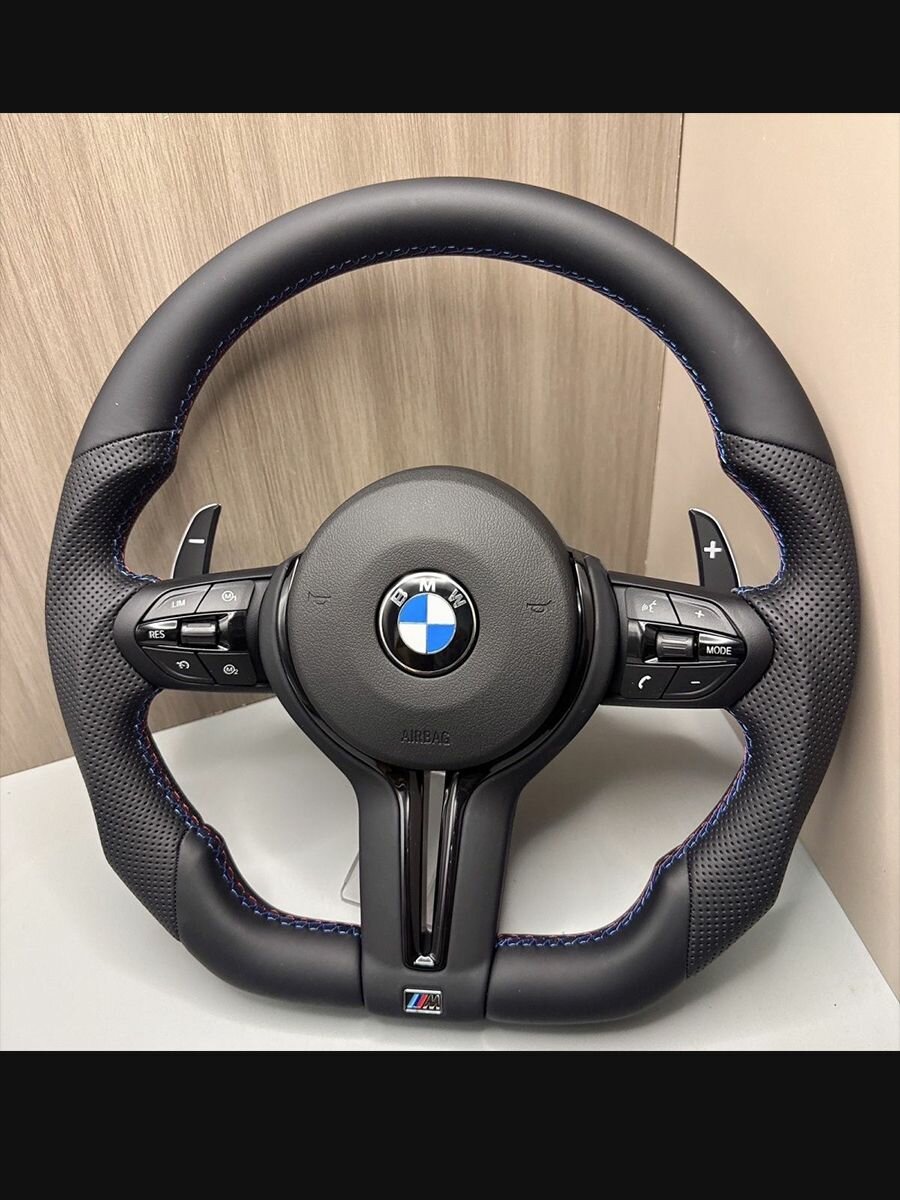 Рулевое колесо в сборе из углеродного волокна для BMW 3 серии, 525, 530, X1, X3, X5, X6 E90 E70 F10 F30, для замены