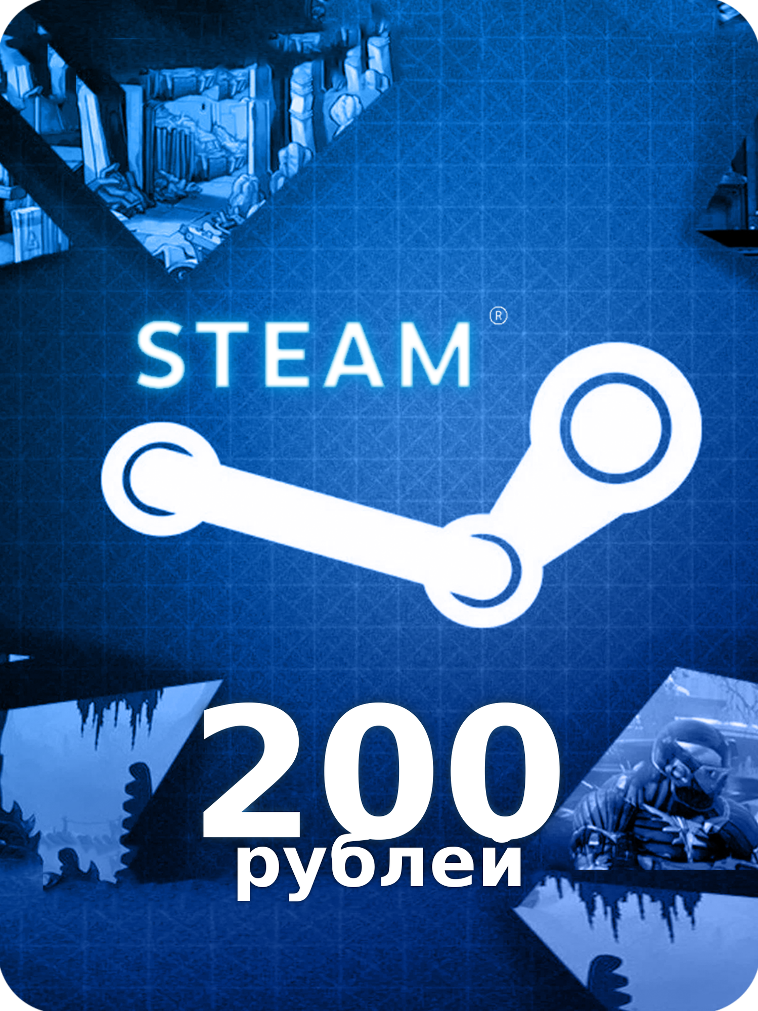 Пополнение Steam 200 рублей | Россия | Код погашения, пополнение баланса | Steam Gift Card RUB