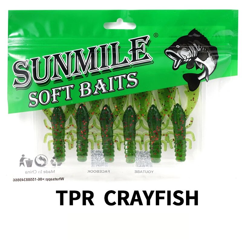 SUNMILE Раки TPR, 6 шт, Зеленый, COLOR-G