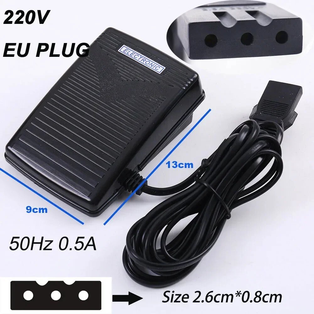 Педаль Управления Скоростью Для Швейной Машины, Пластиковый Моторный Переключатель, Электронный Аксессуар Для Brother Singer