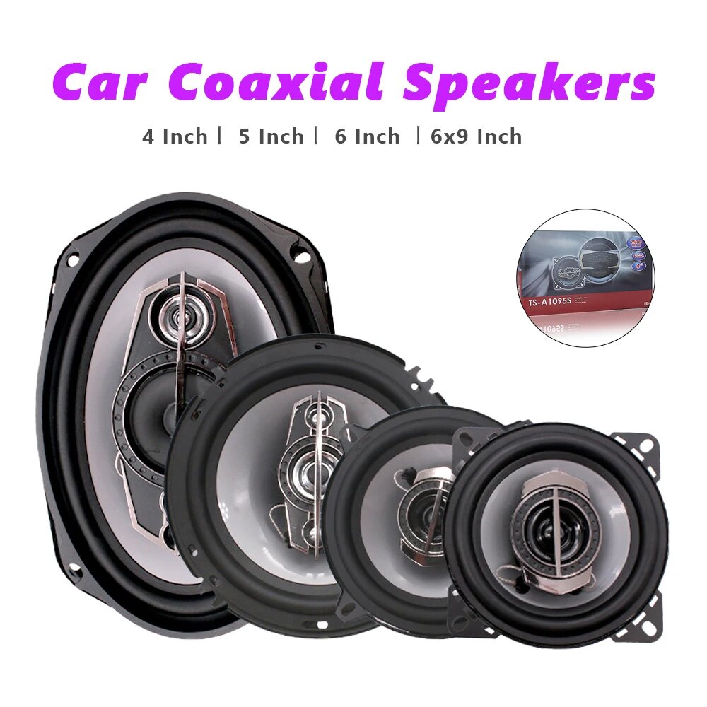 Мощные Коаксиальные Автомобильные Динамики 4/5/6/6x9 Дюймов, 12В, Стерео, С Твитером И 6 inch
