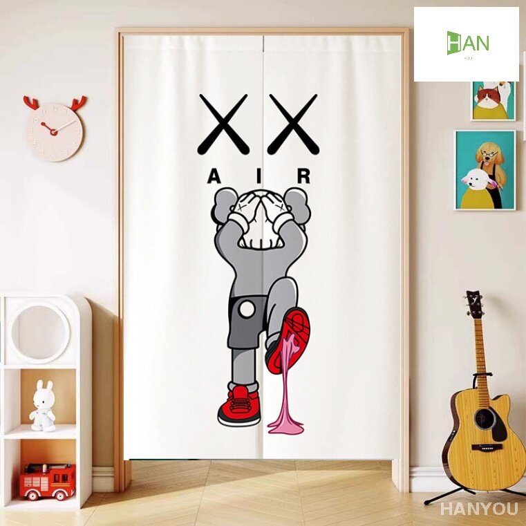 Занавеска для двери, занавеска для перегородки, занавеска для спальни, занавеска для ванной комнаты, цельная, 80×120 см