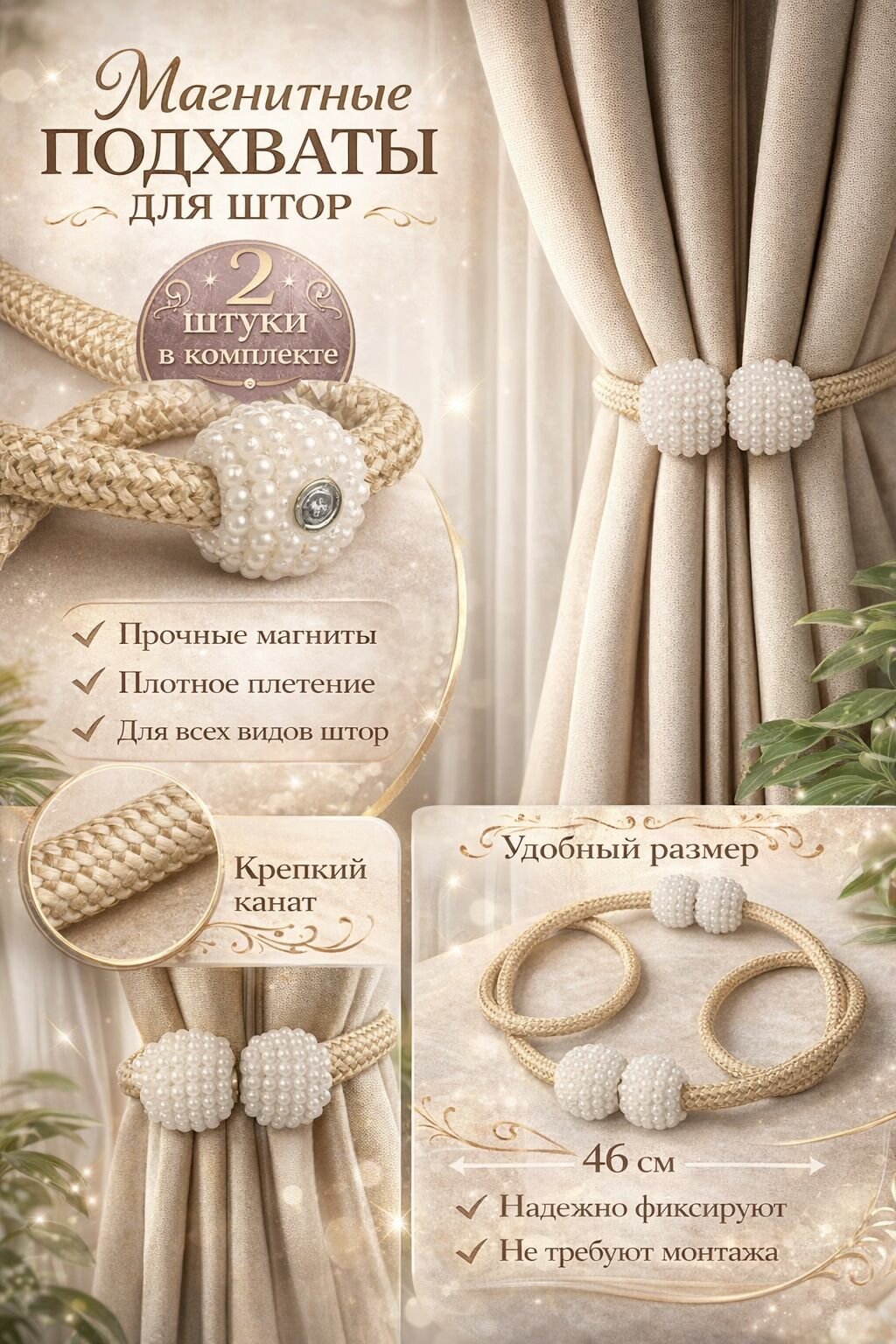 Подхваты для штор